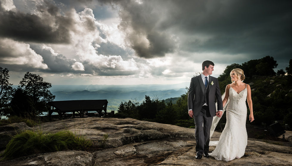 Stunning Mountain Top Cliffs Wedding | J. Jones Photography